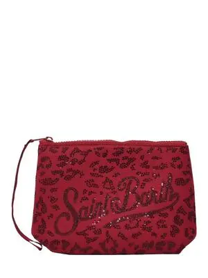 MC2 SAINT BARTH Aline Polyester Pouch With Rhinestones - Fa01