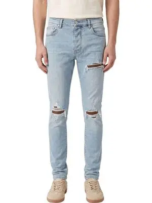 Amiri Distressed Slim Fit Jeans - Denim