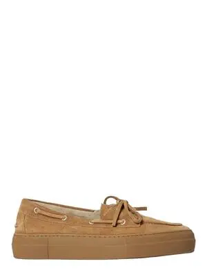 SUMMERY COPENHAGEN Suede Loafer With Tie Fastening - Leather