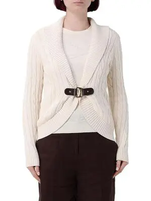 Ralph Lauren Cable Knit Shawl Collar Cardigan - Cream