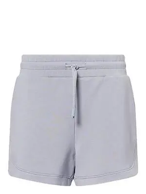 Varley Coulter High-rise Stretch-jersey Shorts - Wind Blue