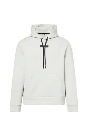 On Cotton-blend Hoodie With Drawstring Hood And Logo Detail - Mineral