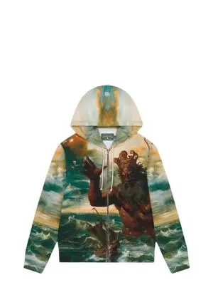 DENIM TEARS Poseidon's Revenge Zip-up Hoodie - Multicolor