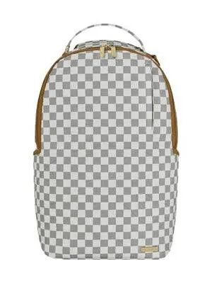 SPRAYGROUND Embossed Checkerboard Backpack - White/grey