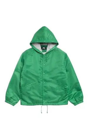 StÜssy Hooded Coaches Jacket - Green