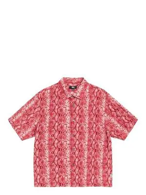 StÜssy Python Short Sleeve Shirt - Red