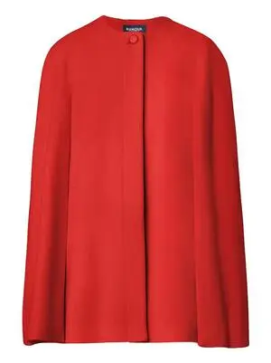 RUMOUR LONDON Wool & Cashmere-blend Cape Coat - Red