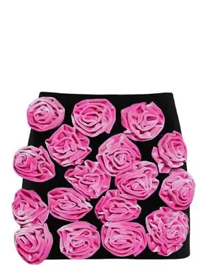 NUR KARAATA Chambord Mini Skirt - Black