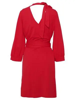 EMMA WALLACE Bofly Wrap Dress - Red