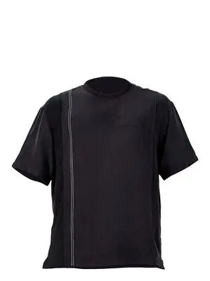 SMART AND JOY Men's Side Trim And Patch Pocket T-shirt - Black