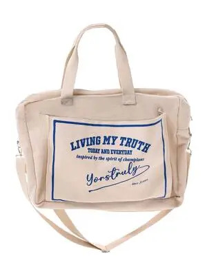YORSTRULY Canvas Sports Bag - White