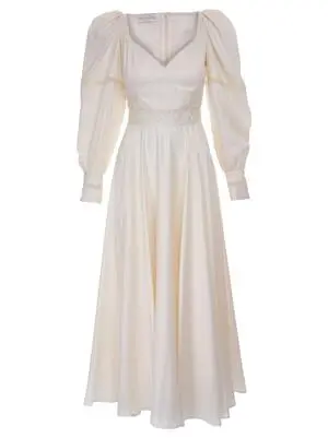 SOFIA TSERETELI Cotton And Lace Dress - White