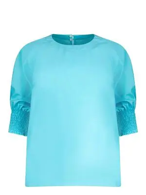 HELENE GALWAS Ildiko Blouse - Blue