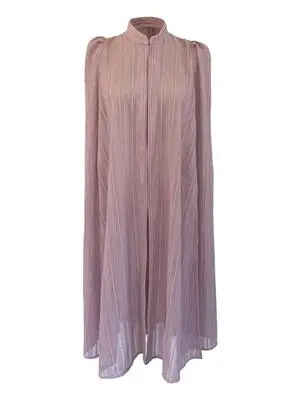 NINA NIEVES Alison Crochet Knit Cape - Pink