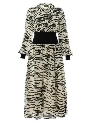 EXQUISE Paulina Midi Dress - Black