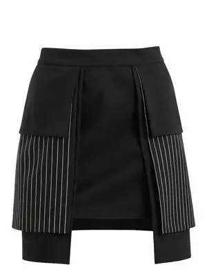 LUMINA ELIGMA Dimensions Layered Skirt - Black/white