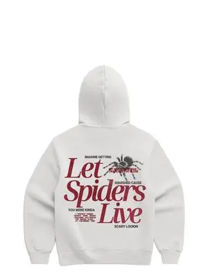 DONT EAT THE HOMIES Let Spiders Live Hoodie - Grey