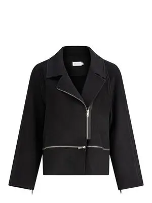 DREF Beech Wool-Blend Jacket Black
