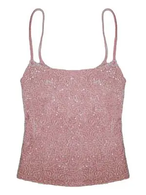 28NATELIER Sequin Embellished Top - Pink