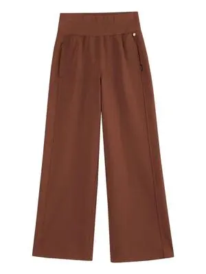 SUPESU Wide Leg Sweatpants With Pockets - Brown