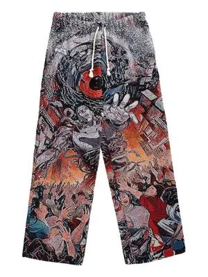 VERYRARE Vrobot Mayhem Printed Pants - Red