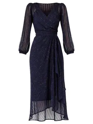 SACHA DRAKE Sierra Wrap Dress - Blue