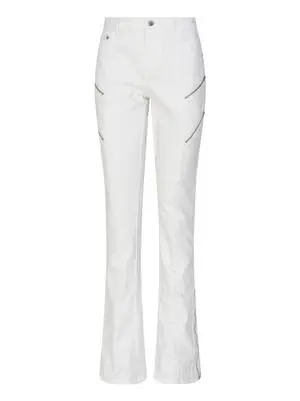 CIRCULAR PATH Zelda Zipper Jean Tall - White