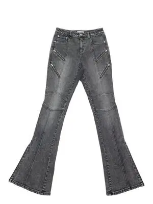 CIRCULAR PATH Zelda Zipper Jean - Grey