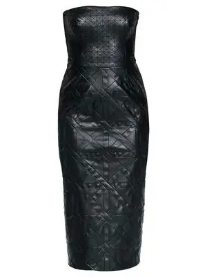 MAISON BOGOMIL Leather Strapless Dress - Black