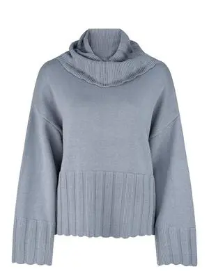 DREF Venus Rollneck Jumper - Blue