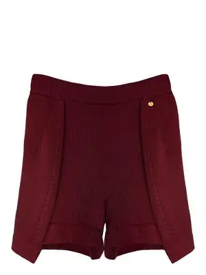 GAJÚ Tiber Merino Wool Shorts - Red
