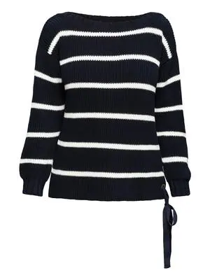 RUMOUR LONDON Monaco Striped Cotton Sweater