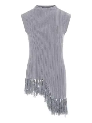 THISISU COLLECTION Knitted Set With Fringe - Grey