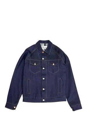 HEGARTY Indigo Selvedge Denim Jacket - Blue
