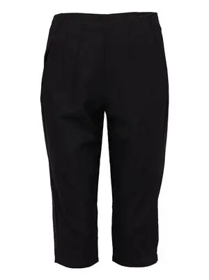 ZETAYE Celeste Linen Cotton Capri Pant - Black