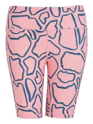 PERKY PEACH Printed Cycling Shorts - Pink