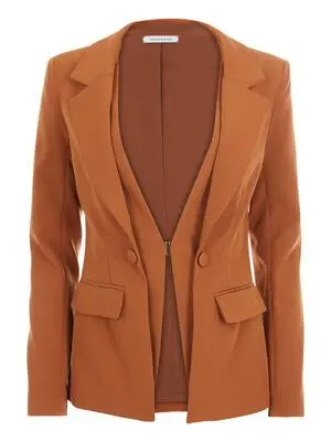 CAVANAGH BAKER Two Layer Blazer - Brown