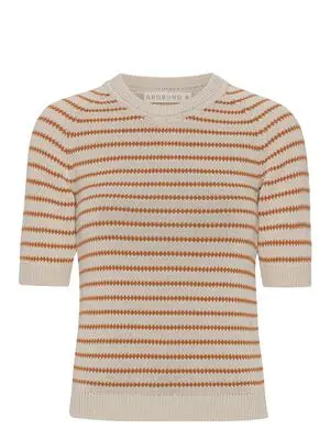GROBUND Ida Knit Tee - Grey