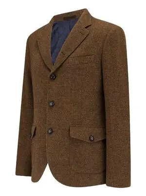 GUARDS LONDON Allenby Tweed Blazer - Brown