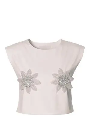 AGGI BY HALEWSKI Frida Off Sleeveless Top - White