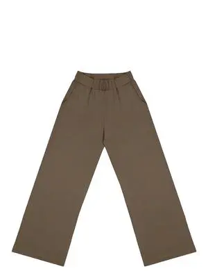 ALOHA FROM DEER Wide Leg Viscose Pants - Brown