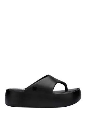 Melissa Platform Thong Sandals - Black