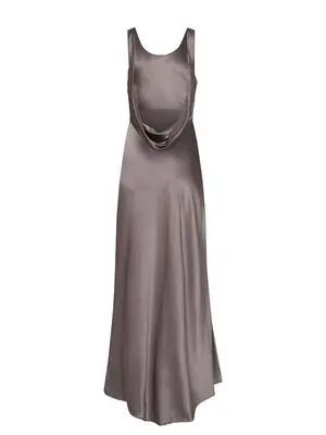 HER CIPHER The Moonlight Silk Gown - Grey