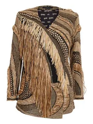 SARAH REGENSBURGER Amazonian Fringe Jacket