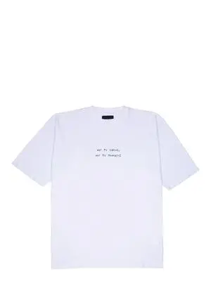 MYSIMPLICATED Oversized T-shirt With Slogan Print - White