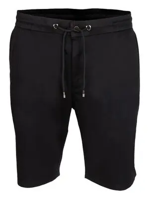 DAVID WEJ Plain Drawstring Shorts - Black