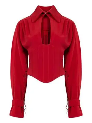 PCFG Corset Blouse - Red