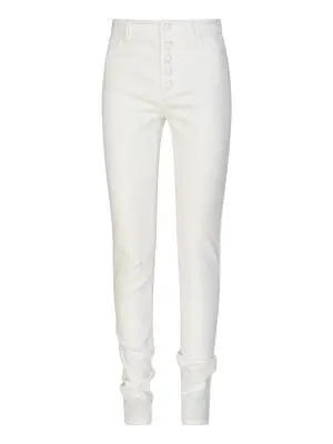 CIRCULAR PATH Button-Fly Skinny Jeans