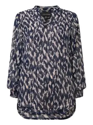 JAMES LAKELAND Abstract Print Blouse - Blue
