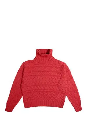 GIGI KNITWEAR Cable Knit Sweater - Red